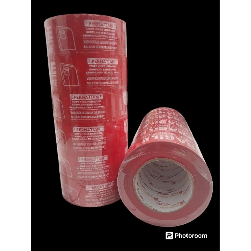 Jual LAKBAN FRAGILE MERAH 48MM X 300 Y(1 PCS) | Shopee Indonesia