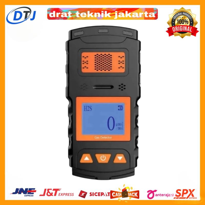 Jual single gas detector CO,EX,H2S,O2,NO, S02, NH3, H2 | Shopee Indonesia