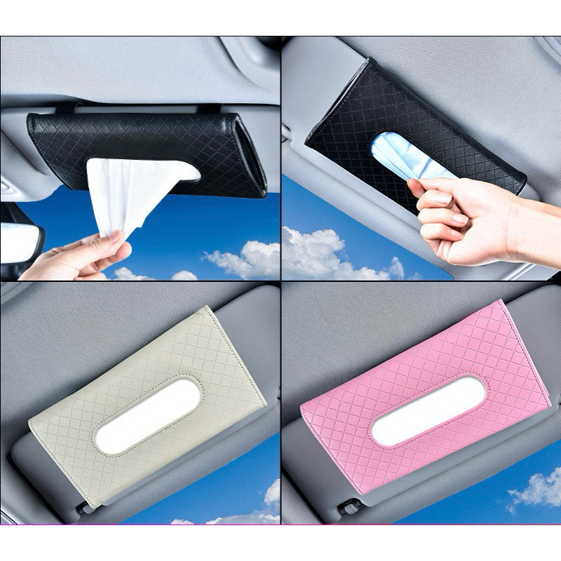 Jual Ready stock Tissue holder / tempat tissue mobil model jepit warna ...