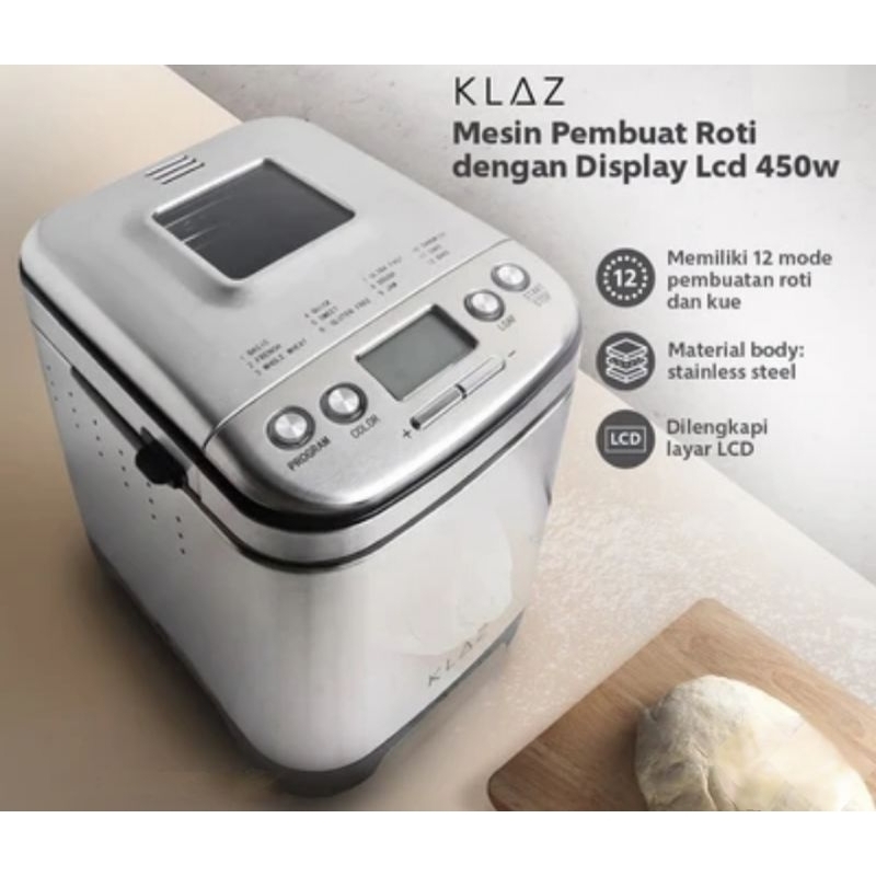 Jual Alat pembuat roti bread maker 450 Watt klaz | Shopee Indonesia