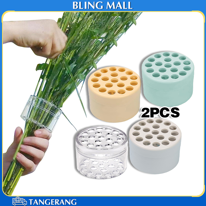 Jual 2PCS Spiral Ikebana Stem Holder Plastik Spiral Stem Holder For ...