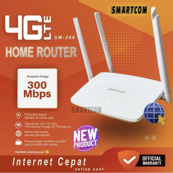 Jual SMARTCOM ~ Wifi Wireless Router 4G LTE SM912 300mbps support SIM ...