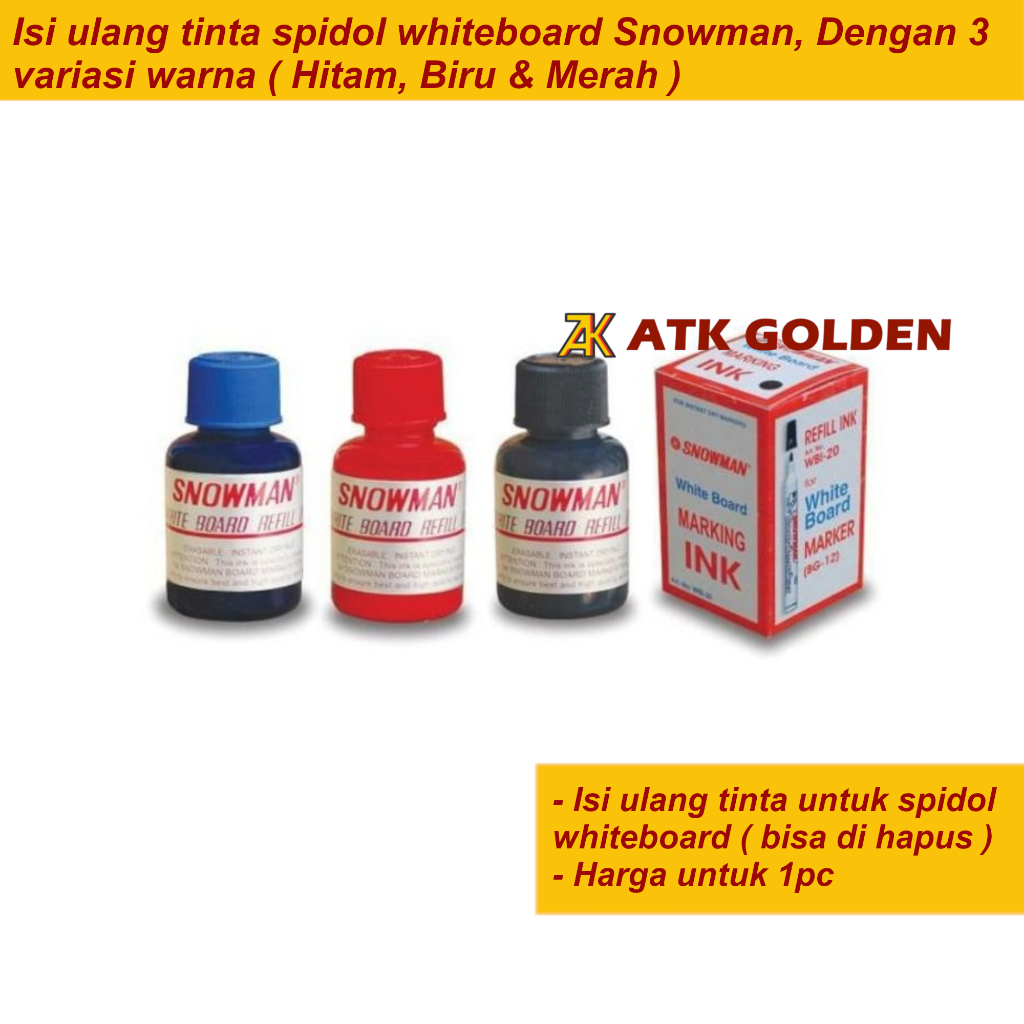 Jual Isi Spidol White Board Snowman | Shopee Indonesia