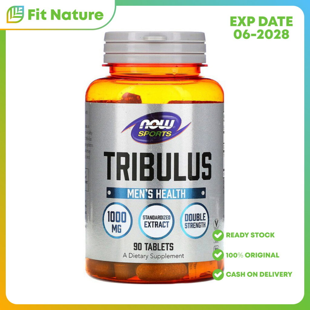 Jual Vitamin Suplemen Pria Tribulus 1000 mg Now 90 Tablets | Shopee ...