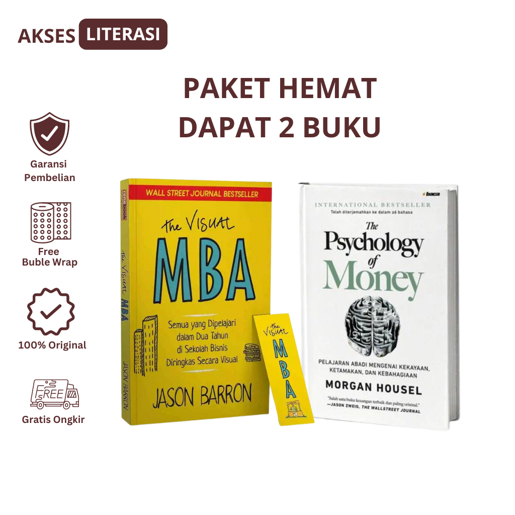 Jual [PAKET HEMAT] Buku The Visual MBA - The Psychology of Money ...