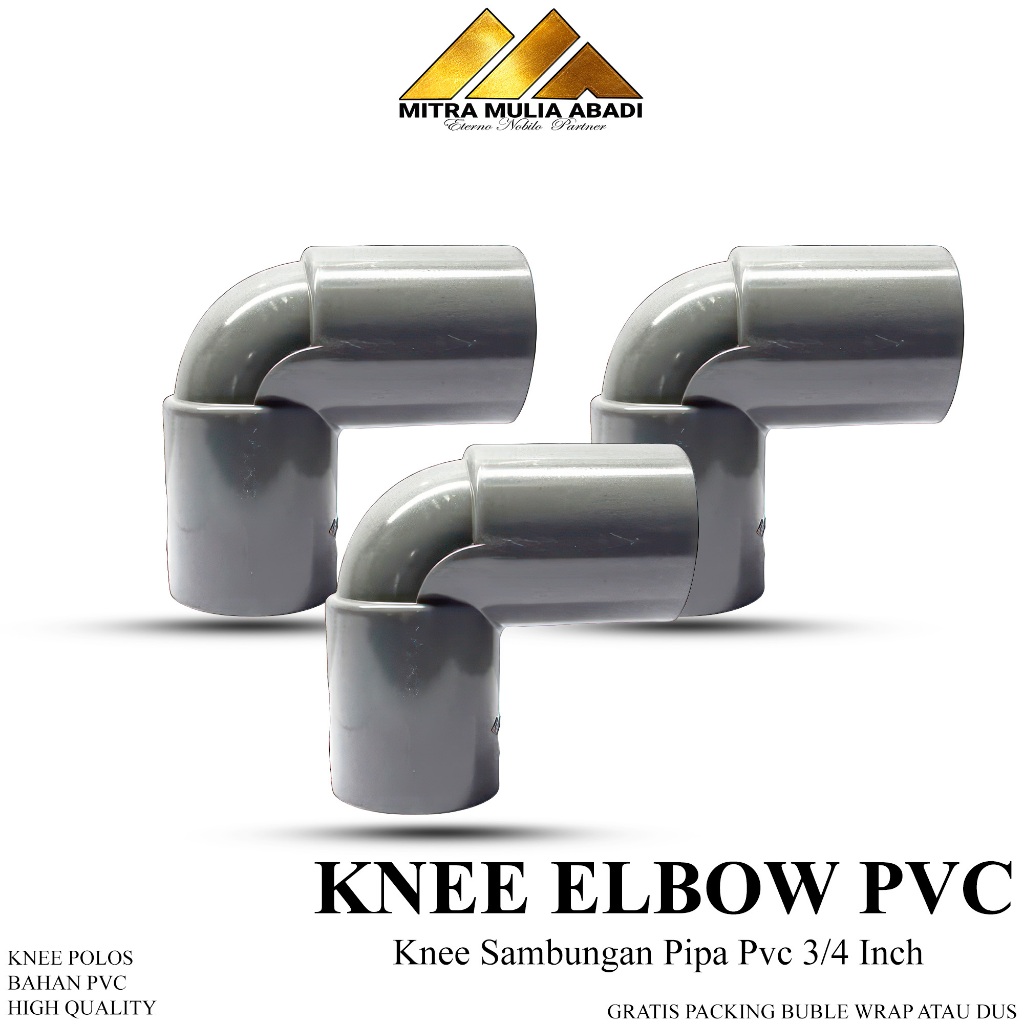 Jual KNIE POLOS GREST ¾" inch AW PVC 90° derajat ELBOW Knee Keni L 3/4" | Shopee Indonesia