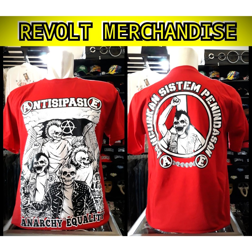 Jual T-shirt ANTISIPASIE (anarchy equality), kaos ANTISIPASIE, kaos ...