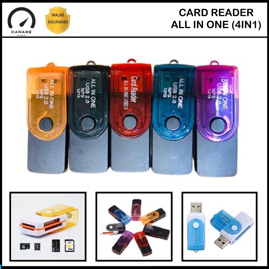 Jual Card Reader All in One ( 4in1 ) Multi Memory Converter To ...