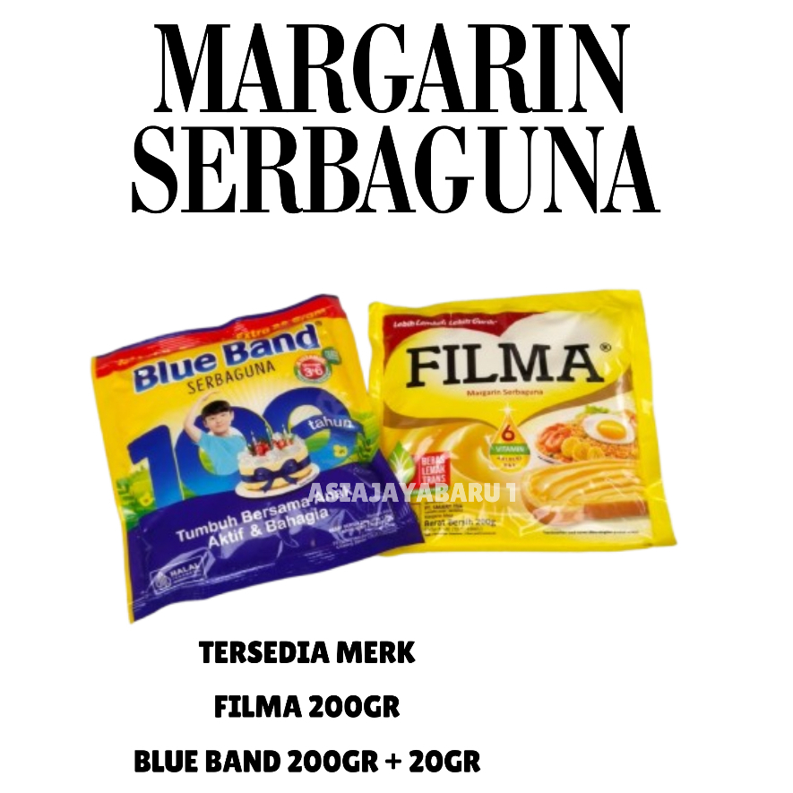 Jual 1 SACHET - Margarine Serbaguna Kemasan Blue Band (200gr + 20gr ...