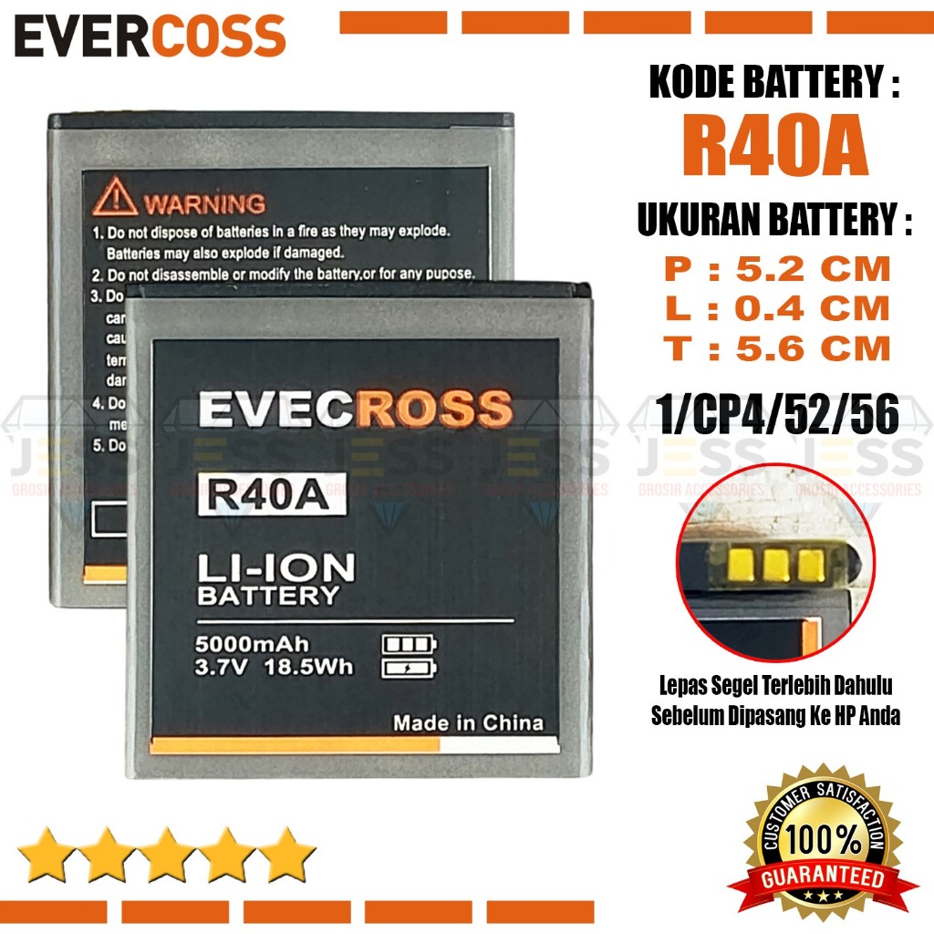 Jual Baterai Battery High Quality Evercoss R40A / Winner T Ultra / Evercoss A7B 4G LTE Hp Jadul ...