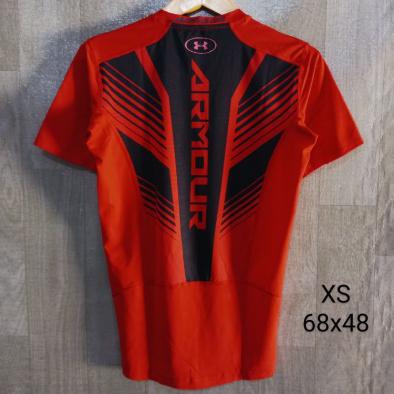 Jual Kaos Jersey UA Center Red Back Hit Second Original 100% | Shopee ...