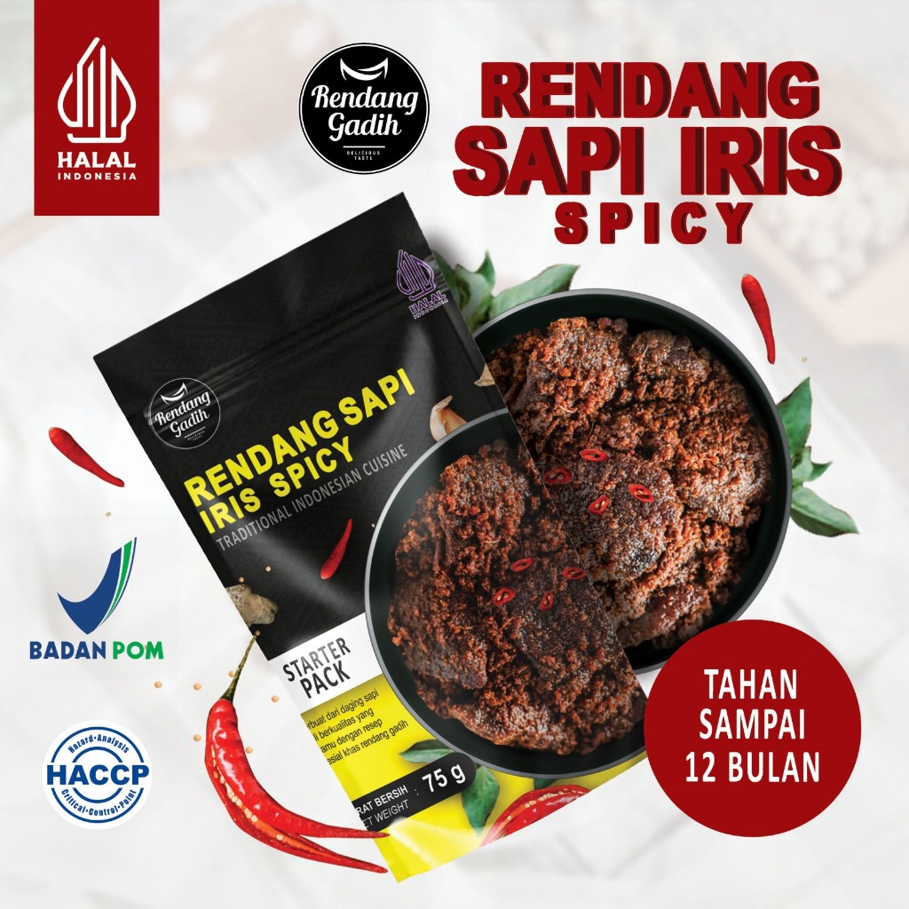 Jual Rendang Gadih - Starter Pack Rendang 50-75 g | Shopee Indonesia