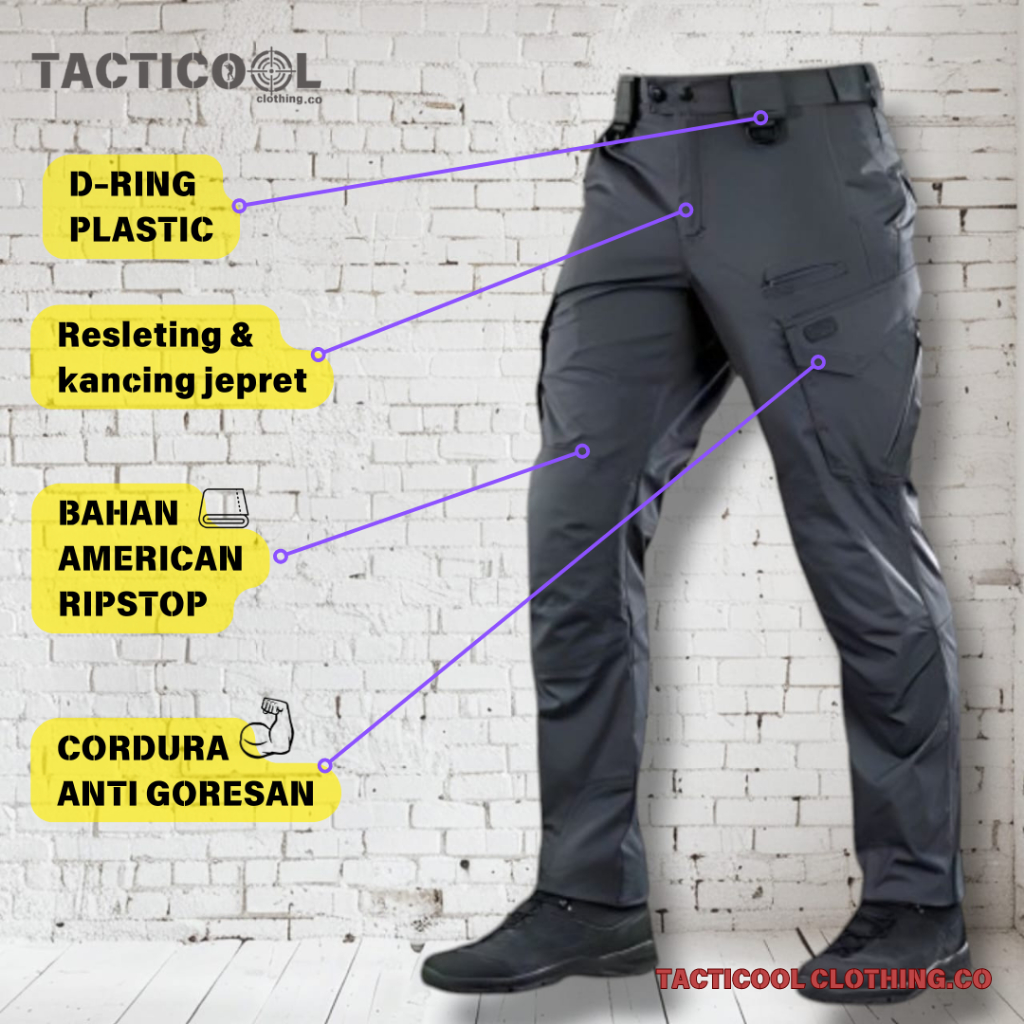 Jual Celana Cargo Tactical Panjang Pria Cartenz M TAC Cargo 100% ...