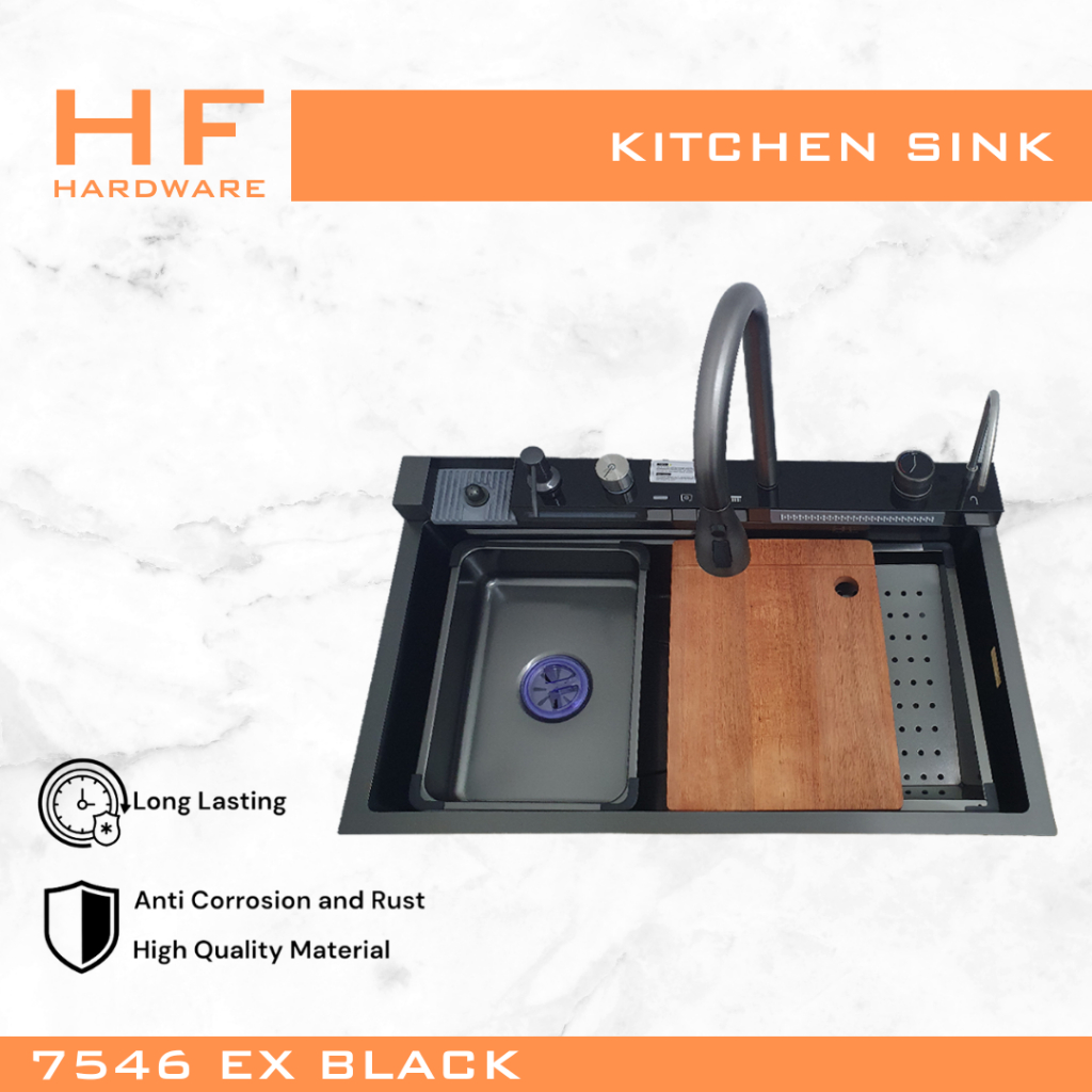 Jual HF HARDWARE 7545 7546 Bak Cuci Piring Kitchen Sink Waterfall Dapur ...