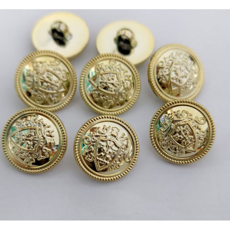 Jual 12 Pcs Kancing Dinas Safari Gold 32L 21 mm(Kancing Pdu /gamis ...