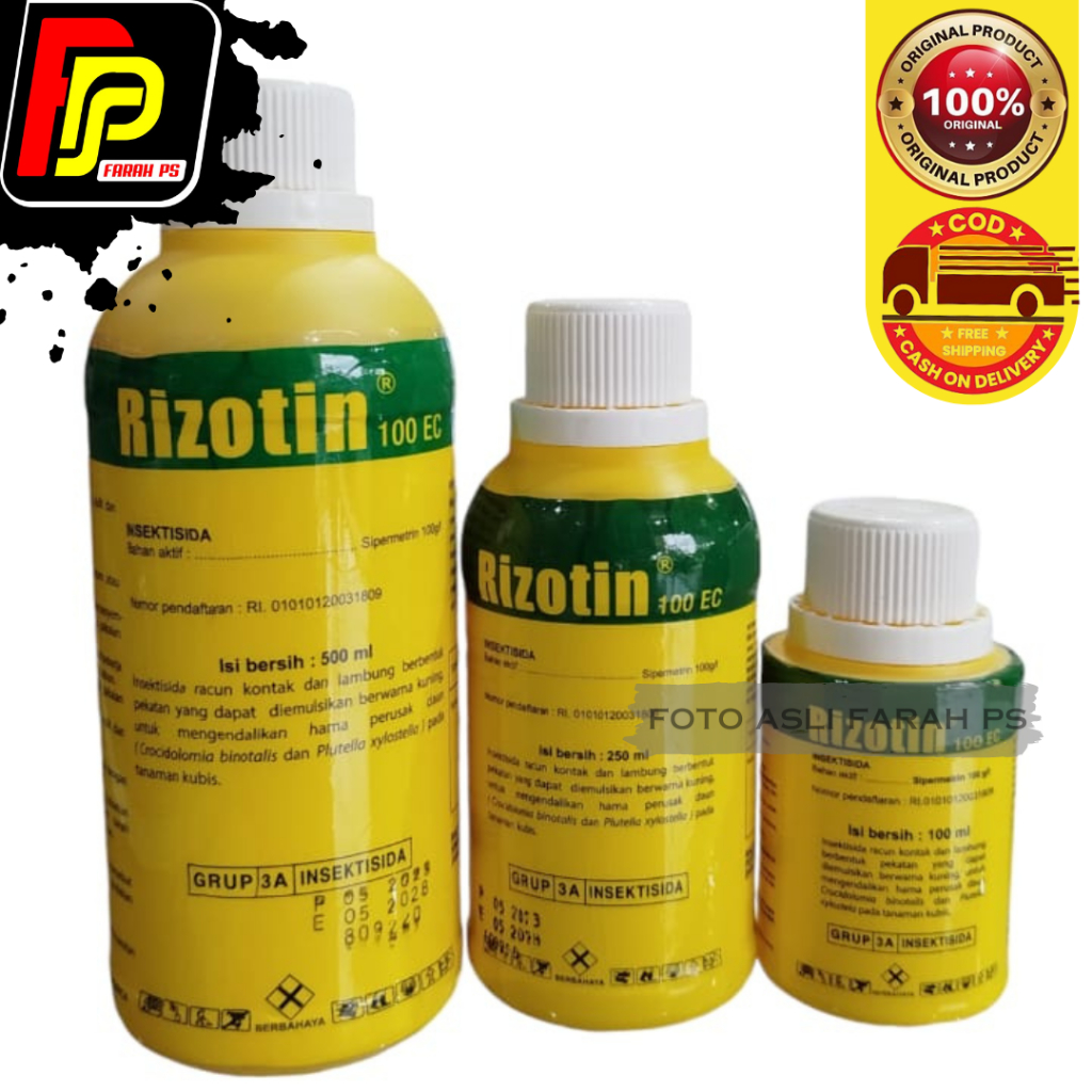 Jual Rizotin 100 EC 100 ML Insektisida Sipermetrin Pestisida | Shopee ...