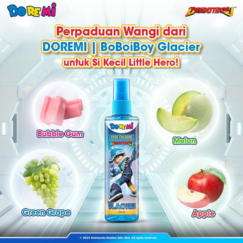 Jual Doremi BoBoiBoy Cologne Glacier 100ml - Parfum anak | Shopee Indonesia