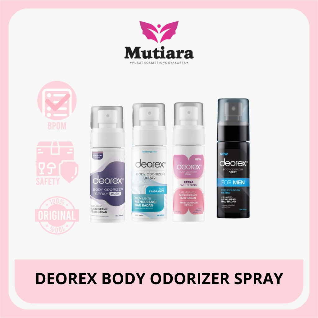 Jual DEOREX BODY ODORIZER SPRAY 60ML | Shopee Indonesia