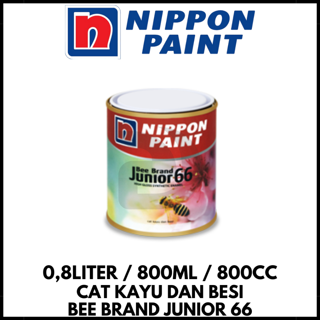 Jual Cat Kayu dan Besi Bee Brand Junior 66 0,8 Liter / Nippon Paint | Shopee Indonesia