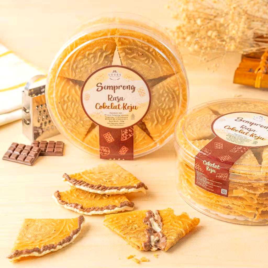 Jual Loves Semprong Coklat Keju Jajanan Semprong Camilan Murah semprong ...