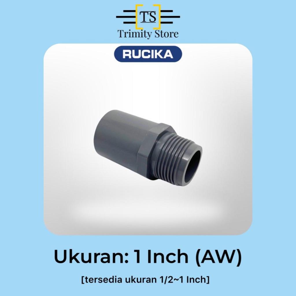 Jual RUCIKA Sok Drat Luar PVC (AW) Ukuran 1 Inch [SDL] | Shopee Indonesia
