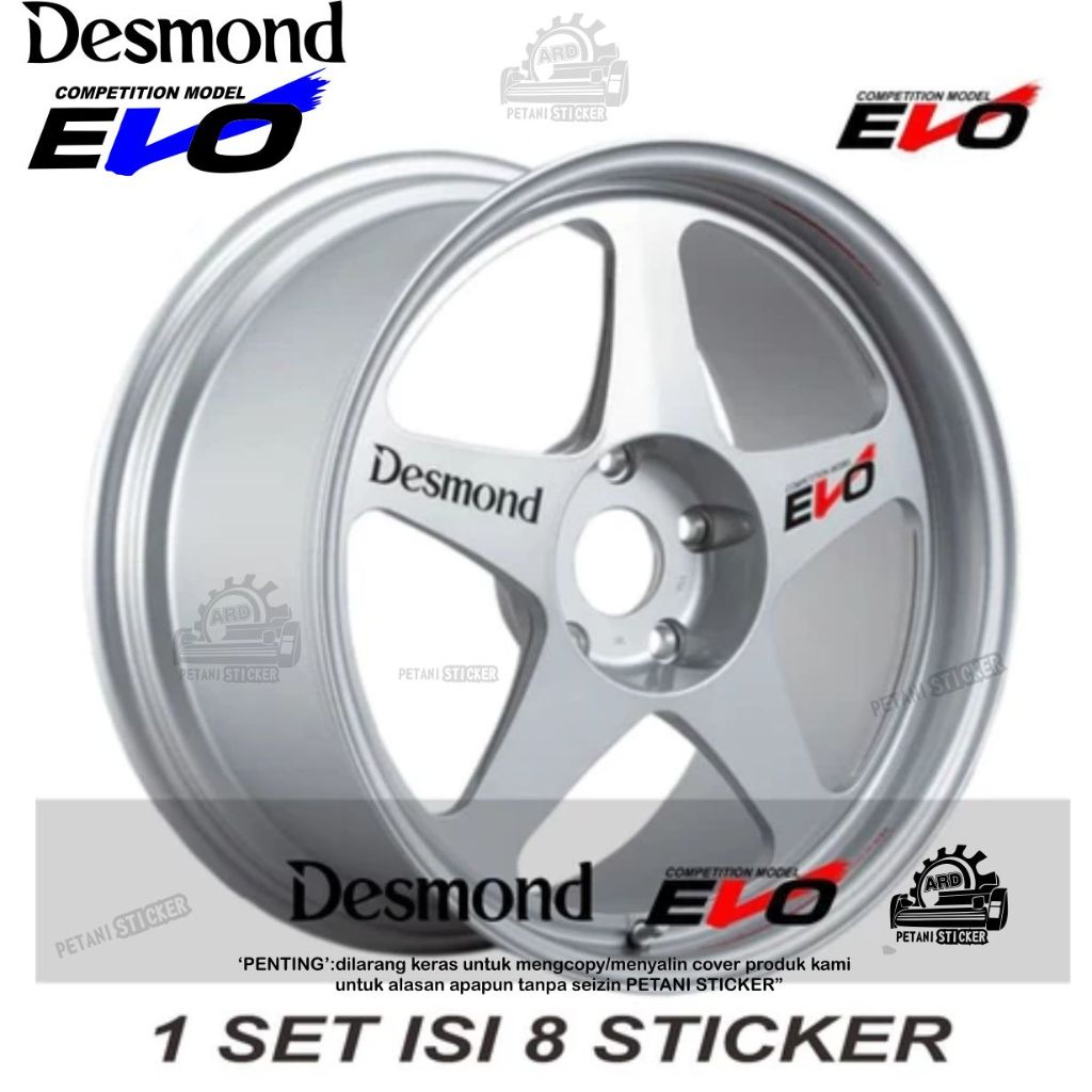 Jual STIKER VOLK VELK EVO DESMOND VARIASI VELK MOBIL CUTTING STIKER ...