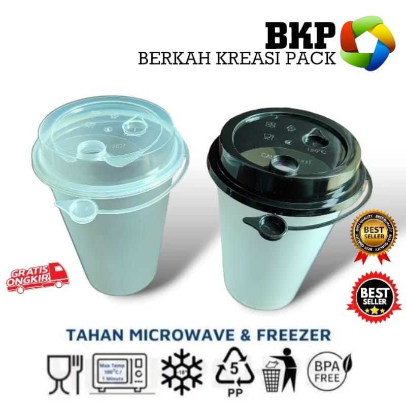 Jual Gelas Plastik / Gelas Cup PP Injection Datar Frost Thinwall ...