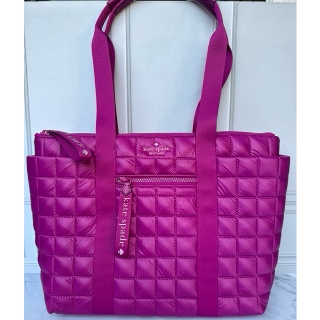 Jual Kate spade KI383 camden small tote bag nilon quilted | Shopee ...