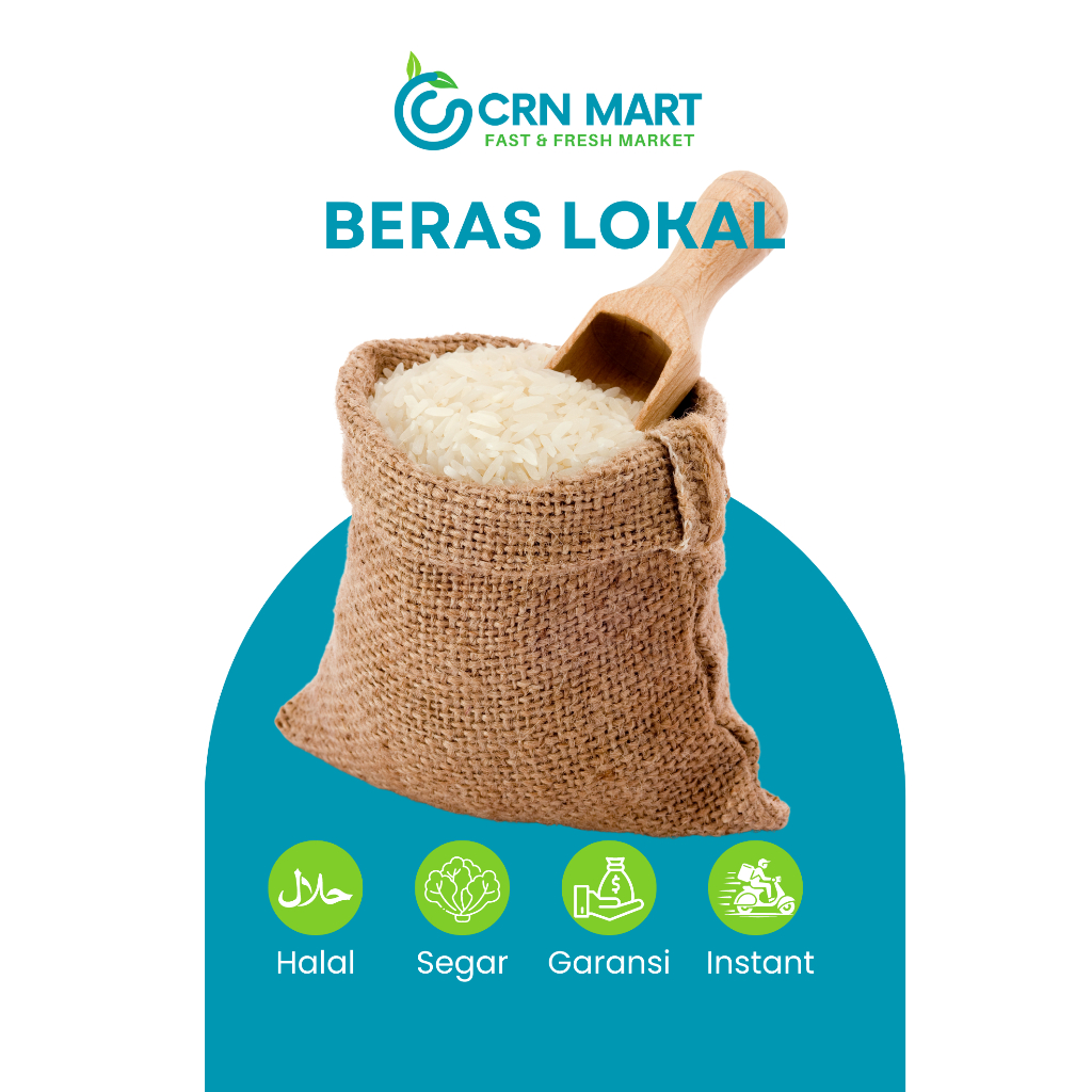 Jual CRN MART - Beras Putih Lokal Kiloan/Beras Pulen Lokal/Beras Pera ...
