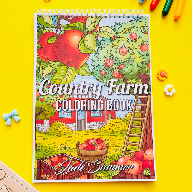 Jual Country Farm Coloring Book For Adult Edition | Shopee Indonesia