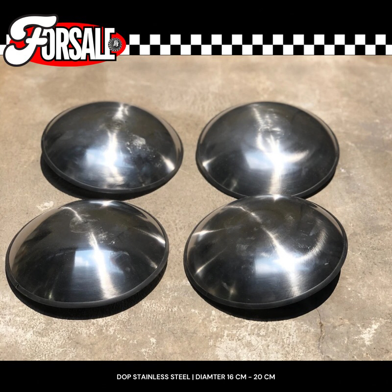 Jual DOP MOON STAINLESS STELL untuk velg kaleng | Shopee Indonesia