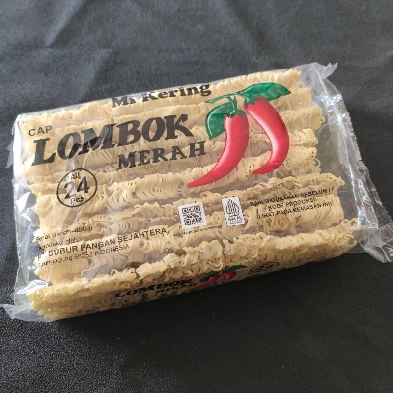 Jual Mi kering LOMBOK MERAH isi 24 mie bakmi | Shopee Indonesia
