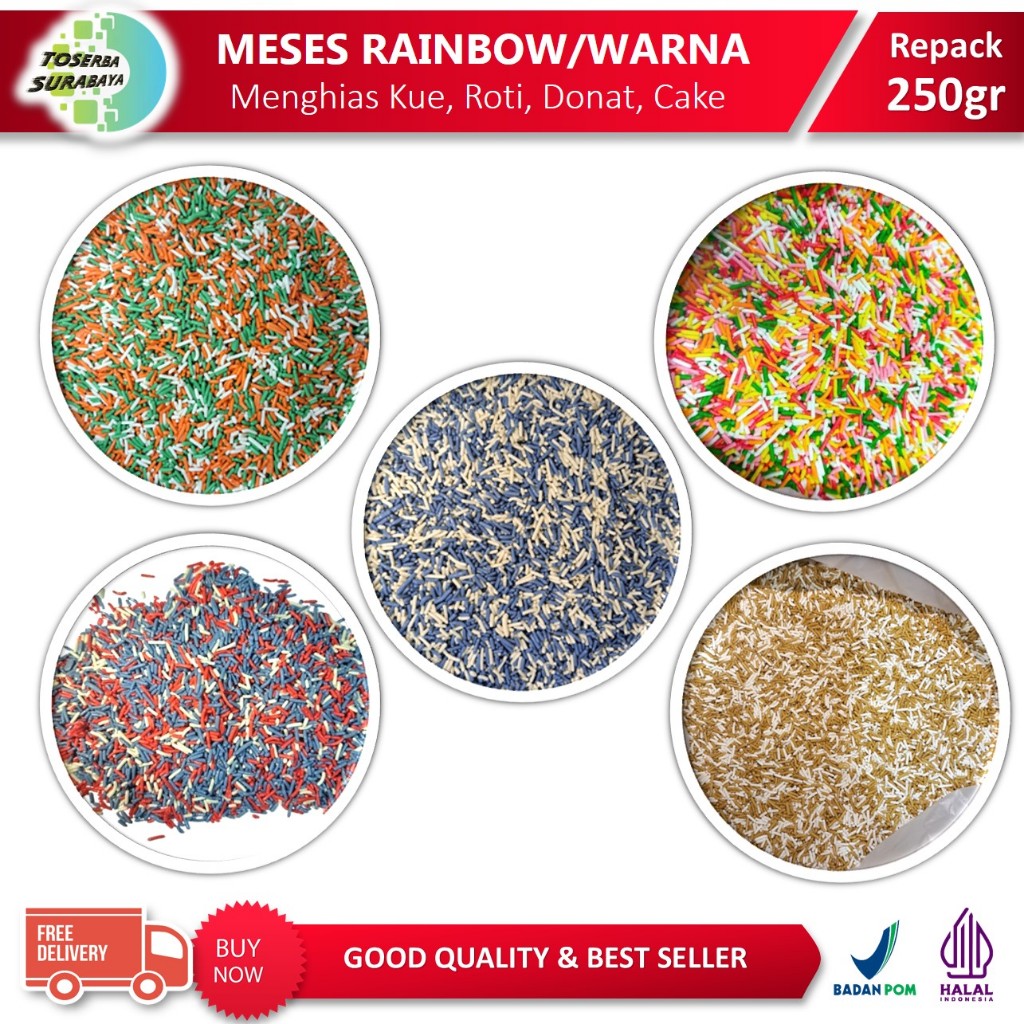 Jual Meses WARNA-WARNI 250gr / MESES RAINBOW - Tersedia Harga Grosir ...