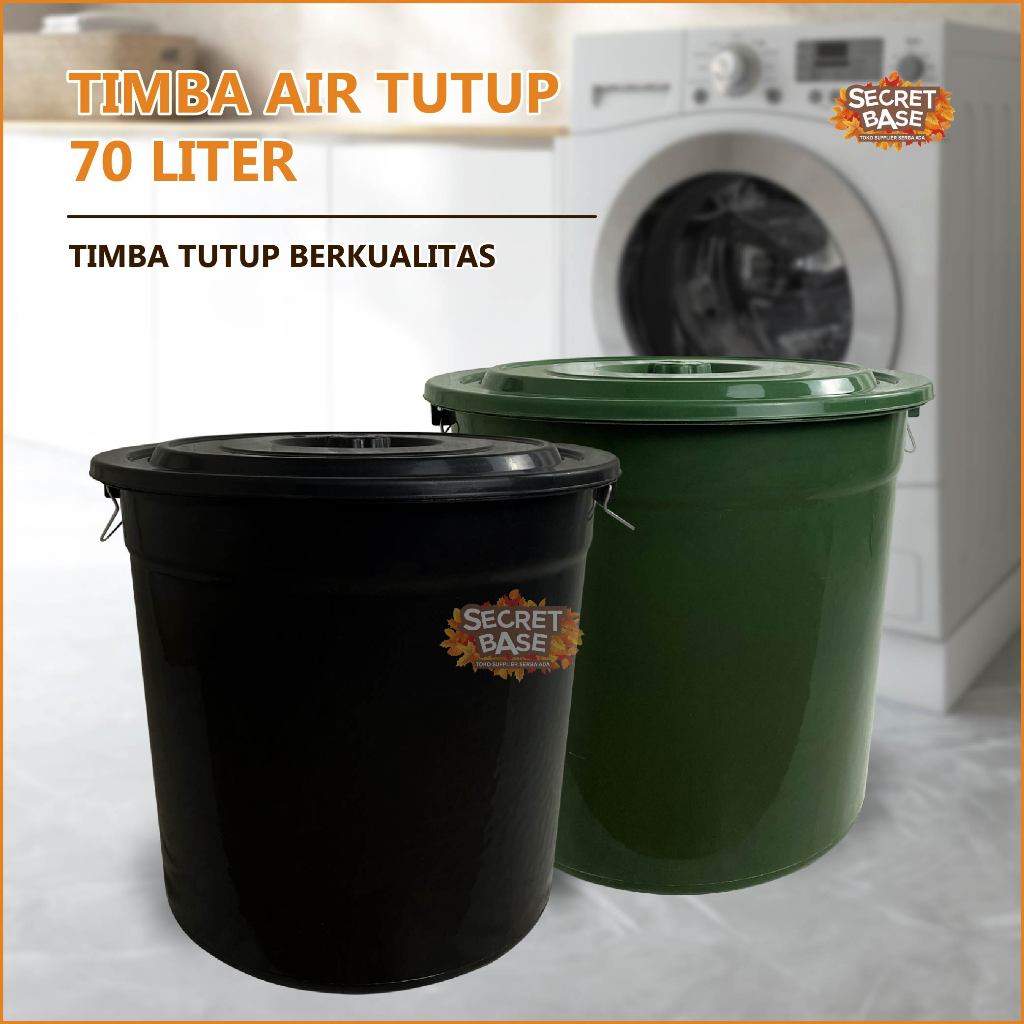 Jual TIMBA AIR TUTUP 70 LITER - Bak 70L / Tong Air / Ember Air Tutup ...