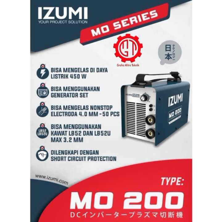 Jual MESIN LAS Inverter MO 200 Izumi Mesin Travo Las Listrik MO200 IZUMI | Shopee Indonesia