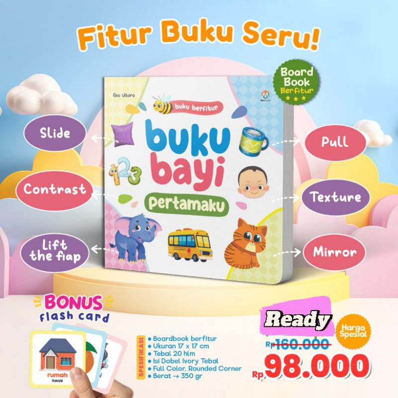 Jual Buku Bayi Pertamaku Buku Motorik Halus Boardbook Baby book Buku ...