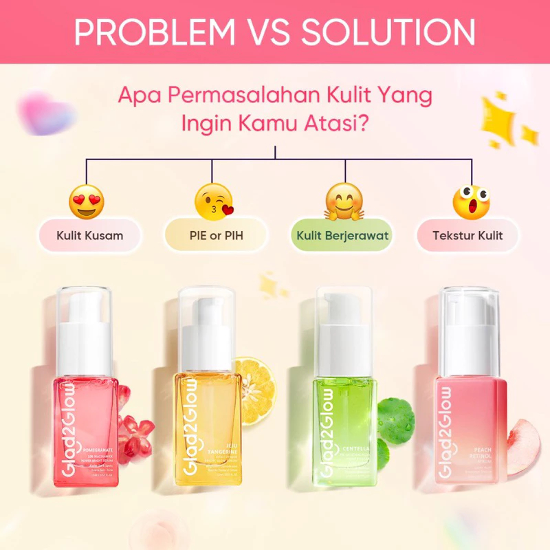 Jual Tbs Glad2glow Face Serum Serum Wajah G2g 17ml Shopee Indonesia