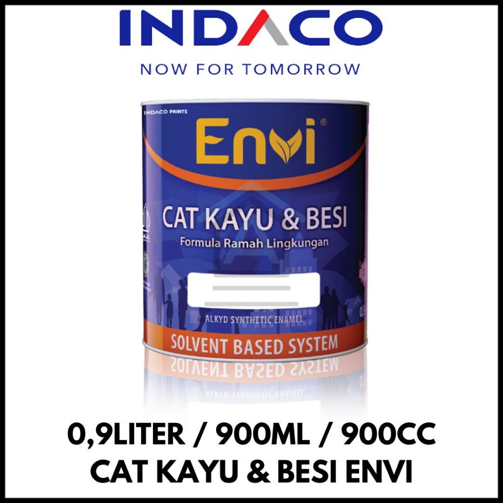 Jual Cat Kayu dan Besi Envi Metallic Kemasan 0,9 Liter / 900 Ml / 900 ...