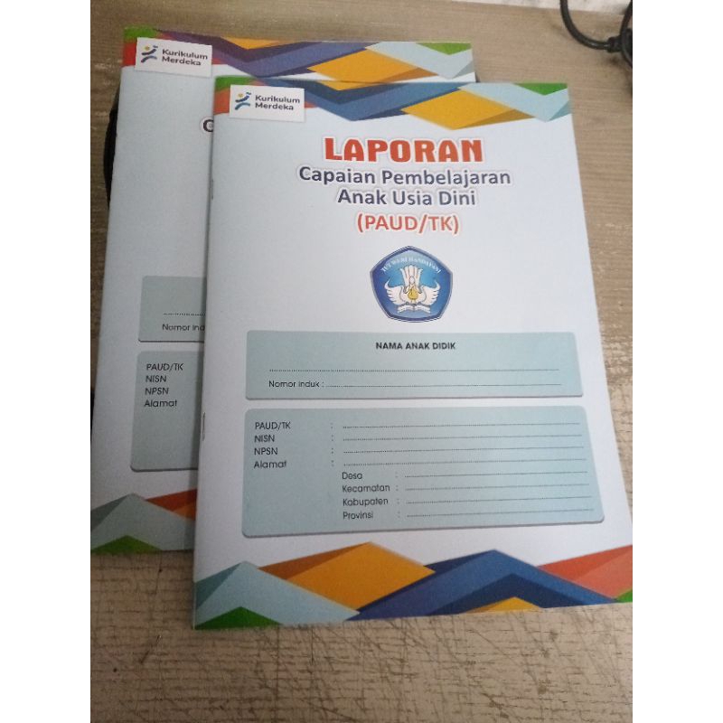 Jual Buku Raport Paud TK Terbaru Kurikulum Merdeka PAUD /TK. A4 ...
