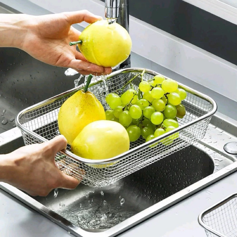 Jual Keranjang Saringan Tinggi Stainless Steel Tebal Tahan Karat ...