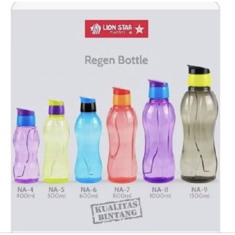 Jual Botol Minum Tipe Regen 400 ml / Botol Minum Merk Lion star (BPA ...