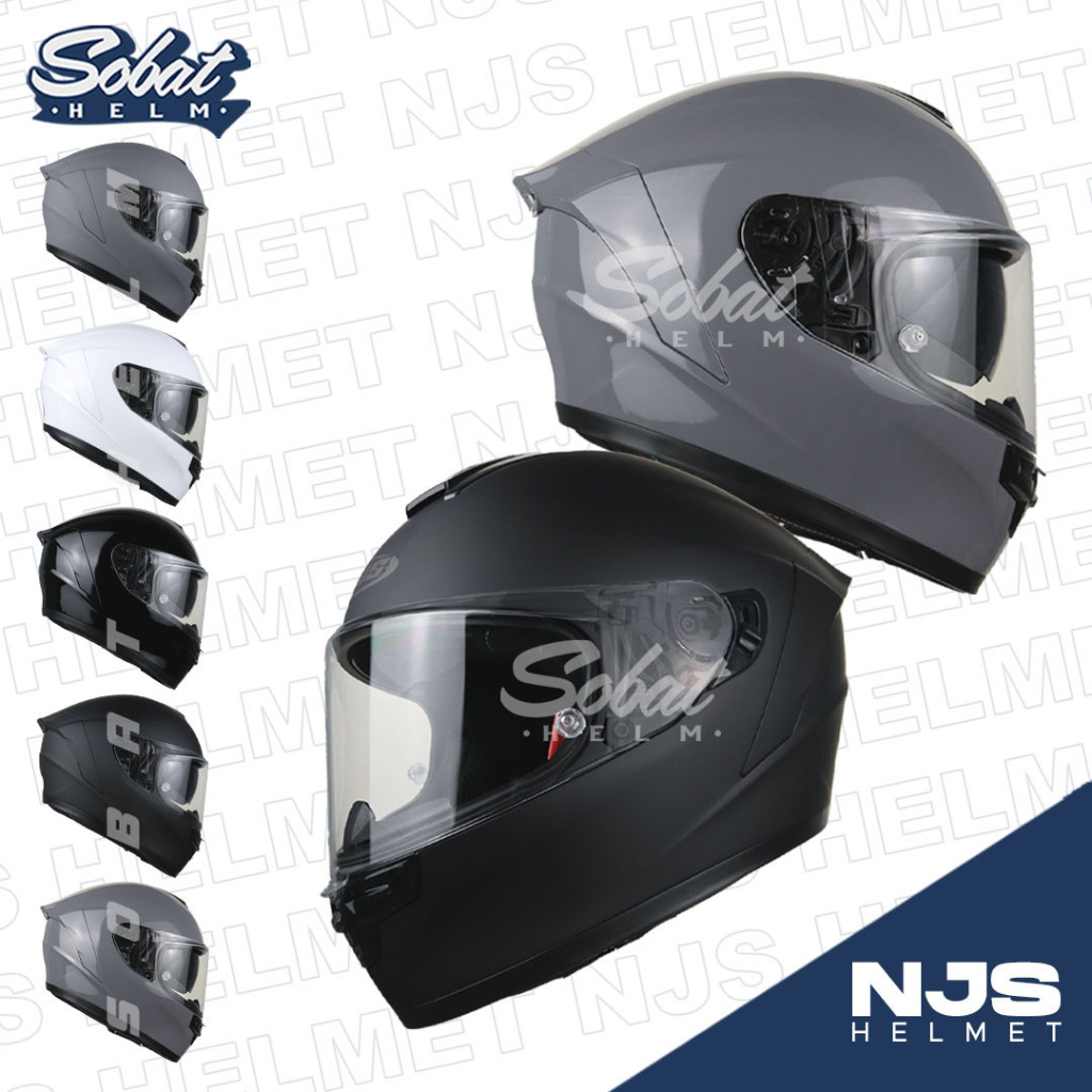 Jual Helm NJS ZX-1 V2 SOLID Helm Full Face SNI | Shopee Indonesia