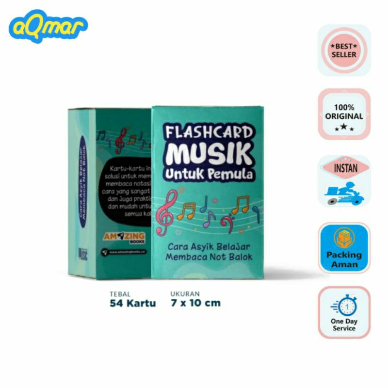 Jual FLASHCARD: Musik untuk Pemula(Cara Asyik Membaca Note Balok ...