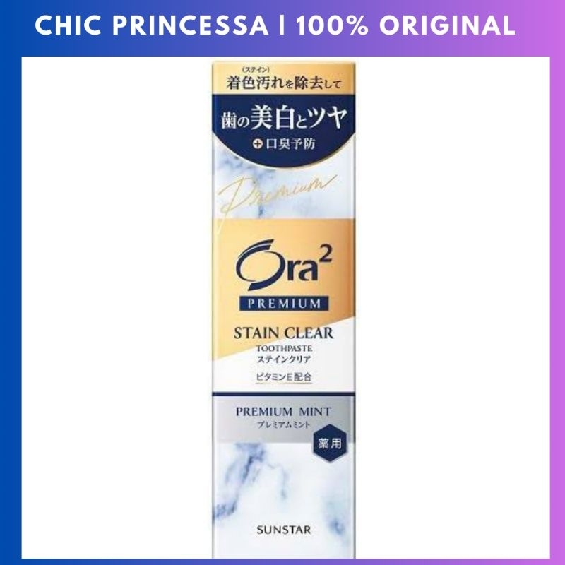 Jual SUNSTAR ORA2 Premium Stain Clear Toothpaste 100gr pasta gigi pemutih | Shopee Indonesia