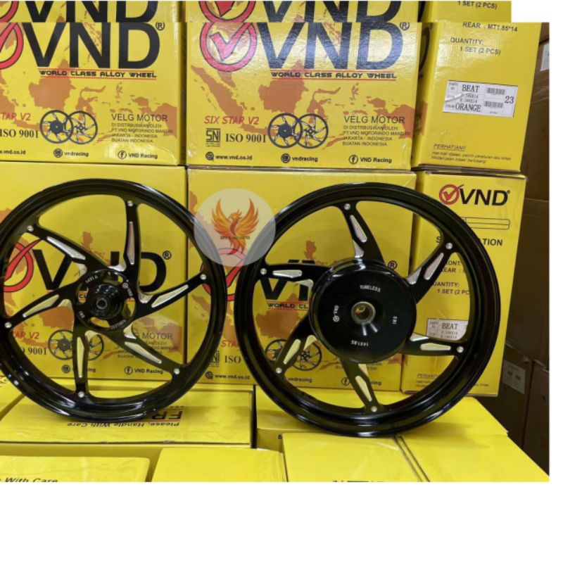 Jual VELG VND SIX STAR V2 VARIO 125/150/160 CBS/BEAT/SCOOPY/GENIO/SPACY & MIO SPORTY/MIO M3 ...