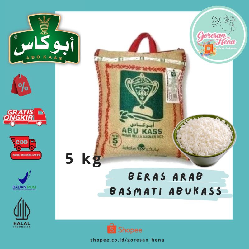 Jual GH - Beras arab basmati abukass - 5kg | Shopee Indonesia