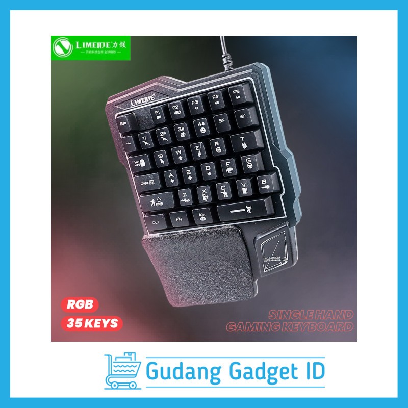 Jual Keyboard Gaming Single Hand RGB Keyboard 35 Keys Wired - GK103 - Black - T1YVWAEK | Shopee ...