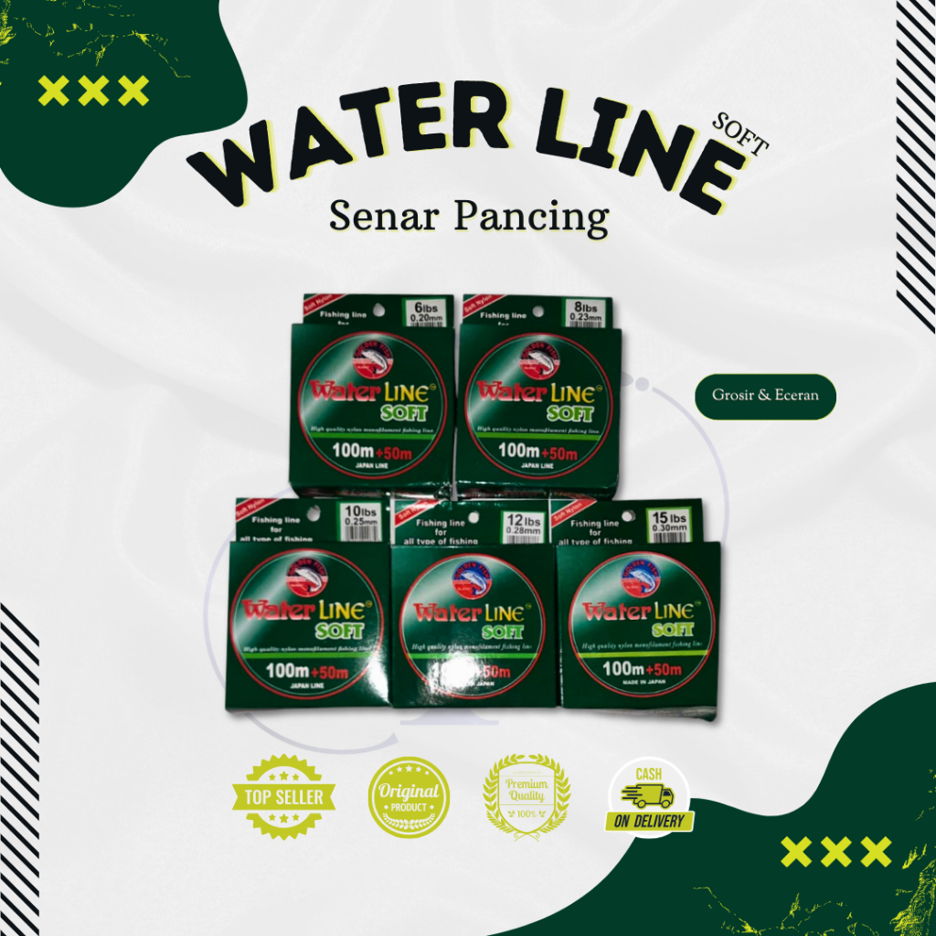 Jual Senar pancing WATER LINE SOFT 150M | Shopee Indonesia