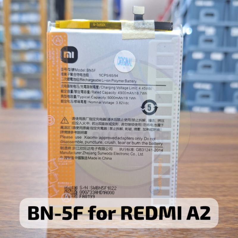 Jual BATERAI BATTERY XIOMI REDMI A2 BN5F ORIGINAL | Shopee Indonesia