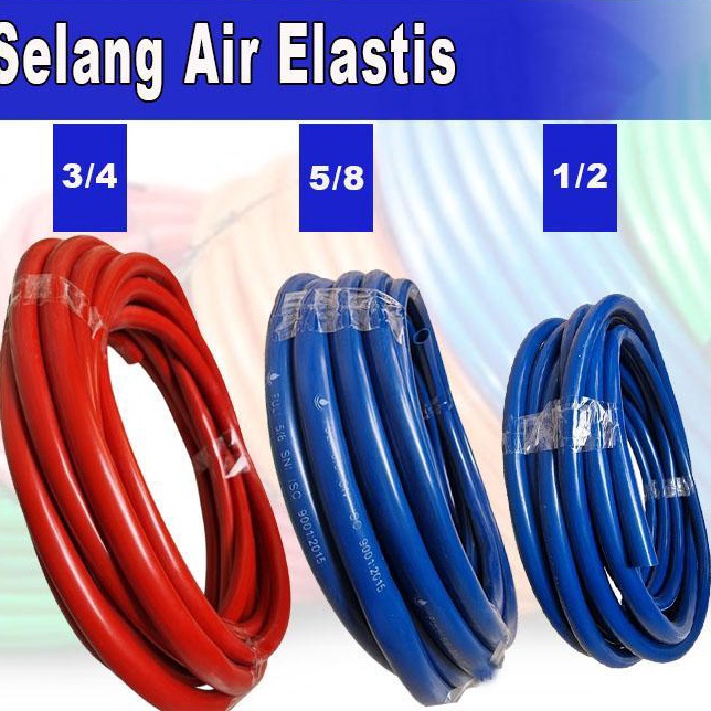 Jual Selang Air Elastis Lentur Warna Selang Air Doff Elastis Tebal 1mm ...